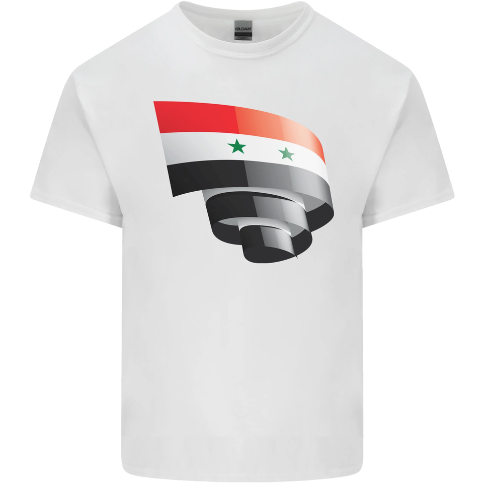 Curled Syria Flag Syrian Day Football Kids T-Shirt Childrens | eBay