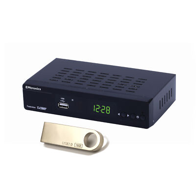 EMtronics Freeview Box Set-Top Digibox Recorder + 16GB Recording Flash ...