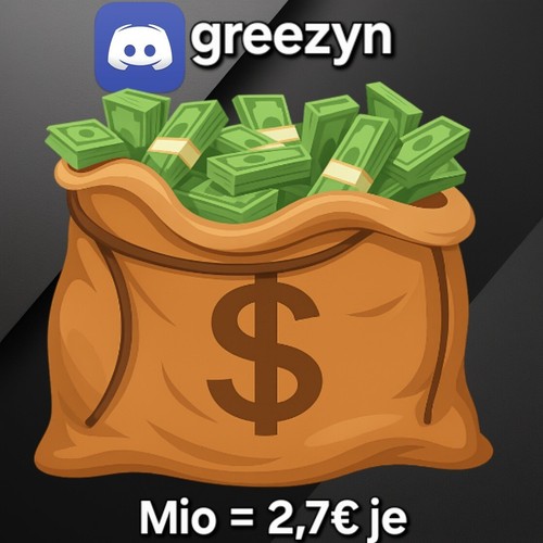 Griefergames 50.000.000$ Millionen 2,7€ Kurs 1.8 / anonym sicher / DC greeyzn | eBay.de