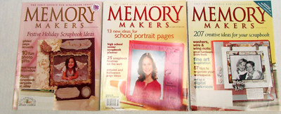 Lot of 3 Memory Makers Scrapbook Scrapbooking Magazines 2002 2003 2004 ...