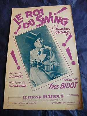 " Partitur Le Roi Du Swing! Von R. Pandera Et Dommel Yves Ben " | eBay UK