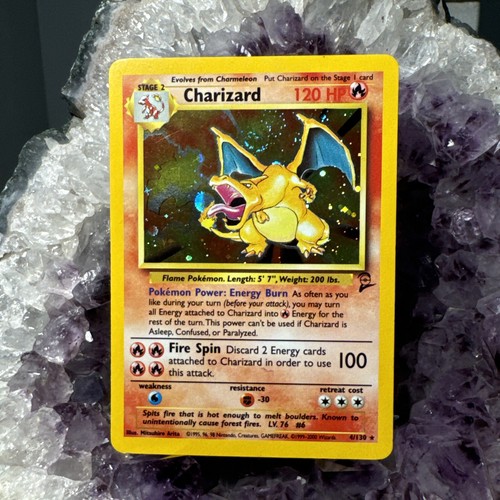 Charizard Base Set 2 4/130 Holo Unlimited Holo Swirl | eBay