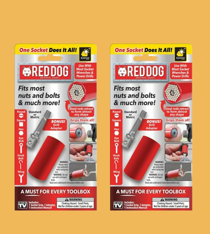 2 Pack BulbHead Red Dog Universal Socket Tool 97298126680| eBay