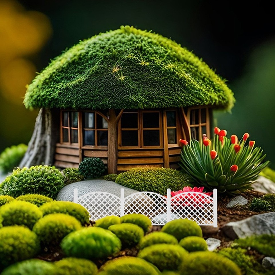 10 Pcs Landscape Decor Mini Fence Ornament Decorative for Dollhouse ...
