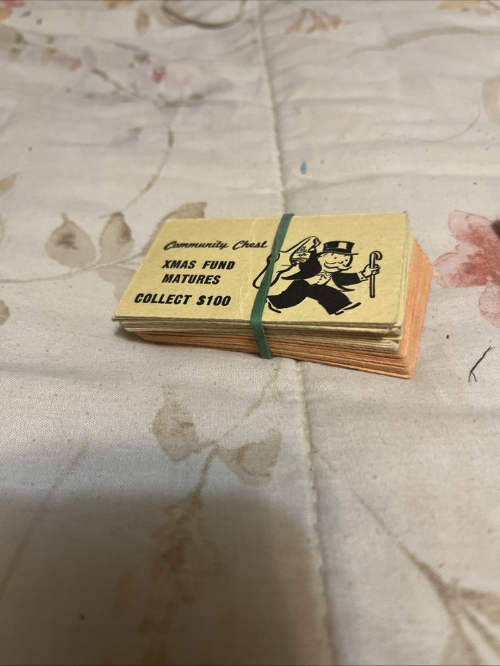 Vintage 1936 1st Edition Monopoly Game Parker Brothers No Board Wooden ...