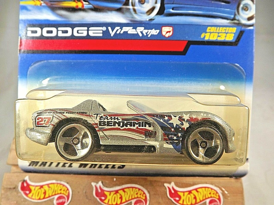 1998 Hot Wheels Collector No #1038 DODGE VIPER RT/10 Silver w/3 Spoke ...