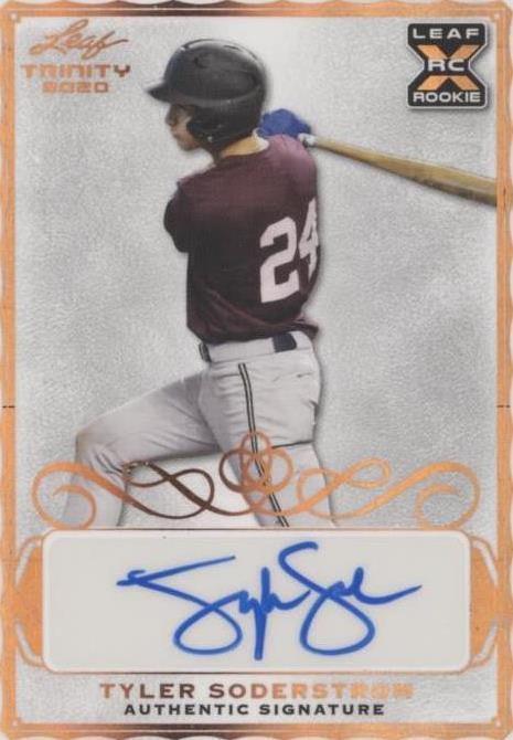2020 Leaf Trinity - Autograph Tyler Soderstrom #A-TS1 (AU, RC) for sale ...
