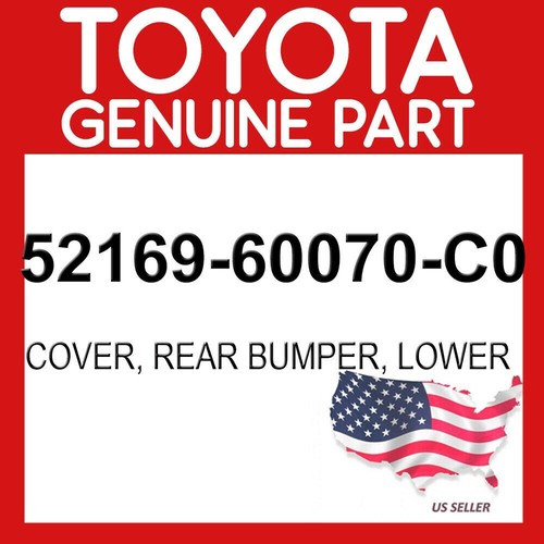 TOYOTA GENUINE 52169-60070-C0 COVER, REAR BUMPER, LOWER OEM | eBay