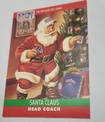 1990 Pro Set SANTA CLAUSE INSERT CARD NFL | eBay