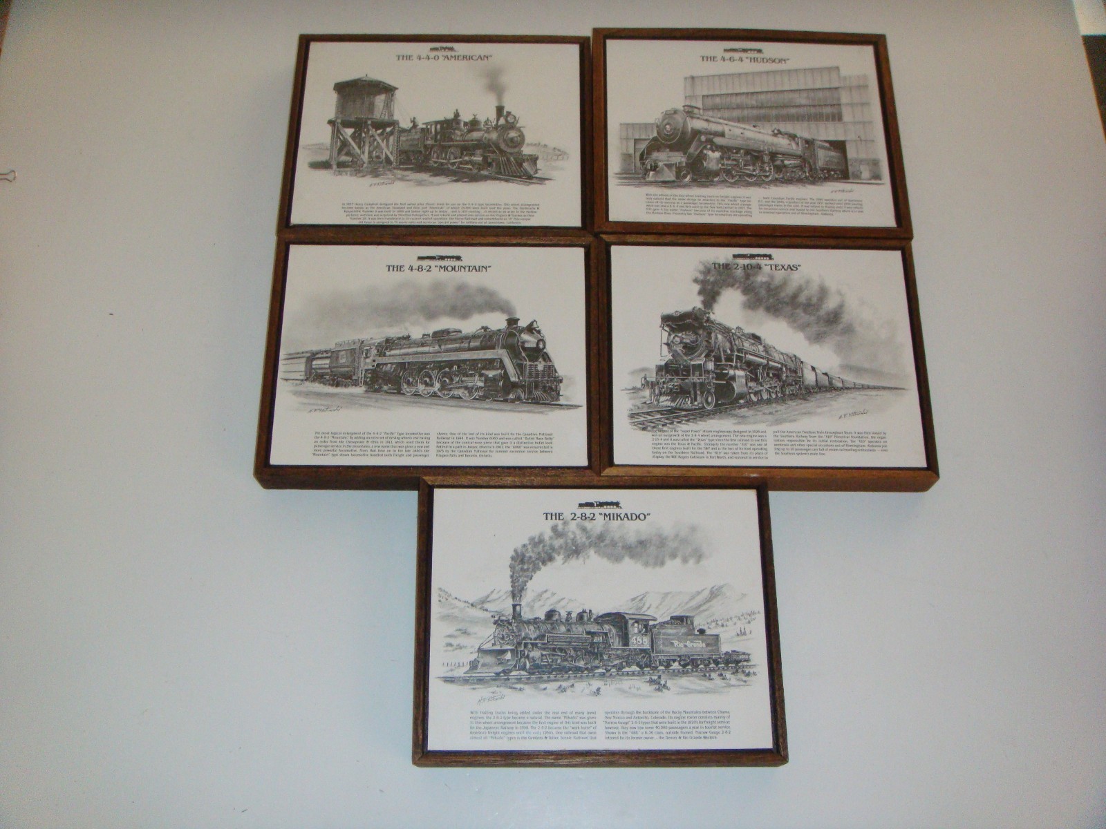1 TRAIN PRINT FRAMED BY M.F. KOTOWSKI 5 TO CHOOSE FROME | eBay