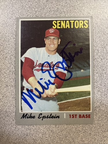 Mike Epstein Autographed 1970 Topps Card #235 Washington Senators | eBay