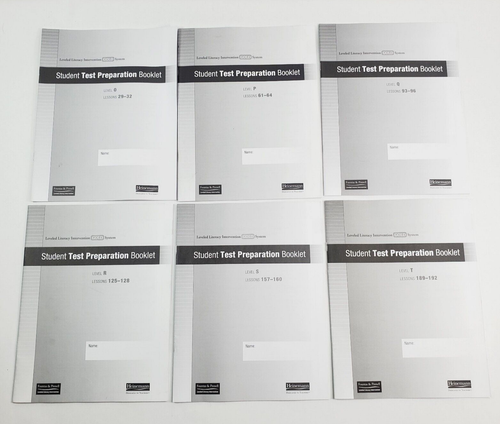Fountas & Pinnell LLI Gold System Student Test Preparation Booklets ...