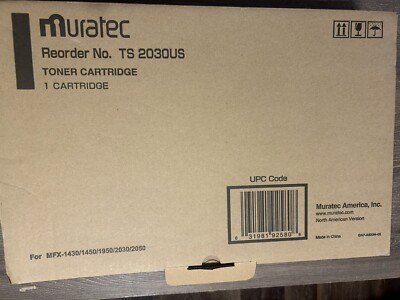 Muratec Black Toner Cartridge TS2030US New In Box | eBay