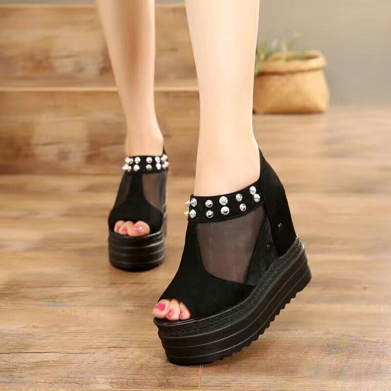 Women's Summer High Heels Platform Comfortable Sandals Wedges Pumps ...