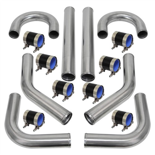 Universal Turbo Boost Intercooler Pipe Kit 2.25" 57MM 8 PCS Alloy ...