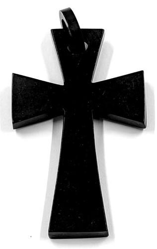 Antique Vintage Black Vulcanite Large Cross Victorian Mourning One ...