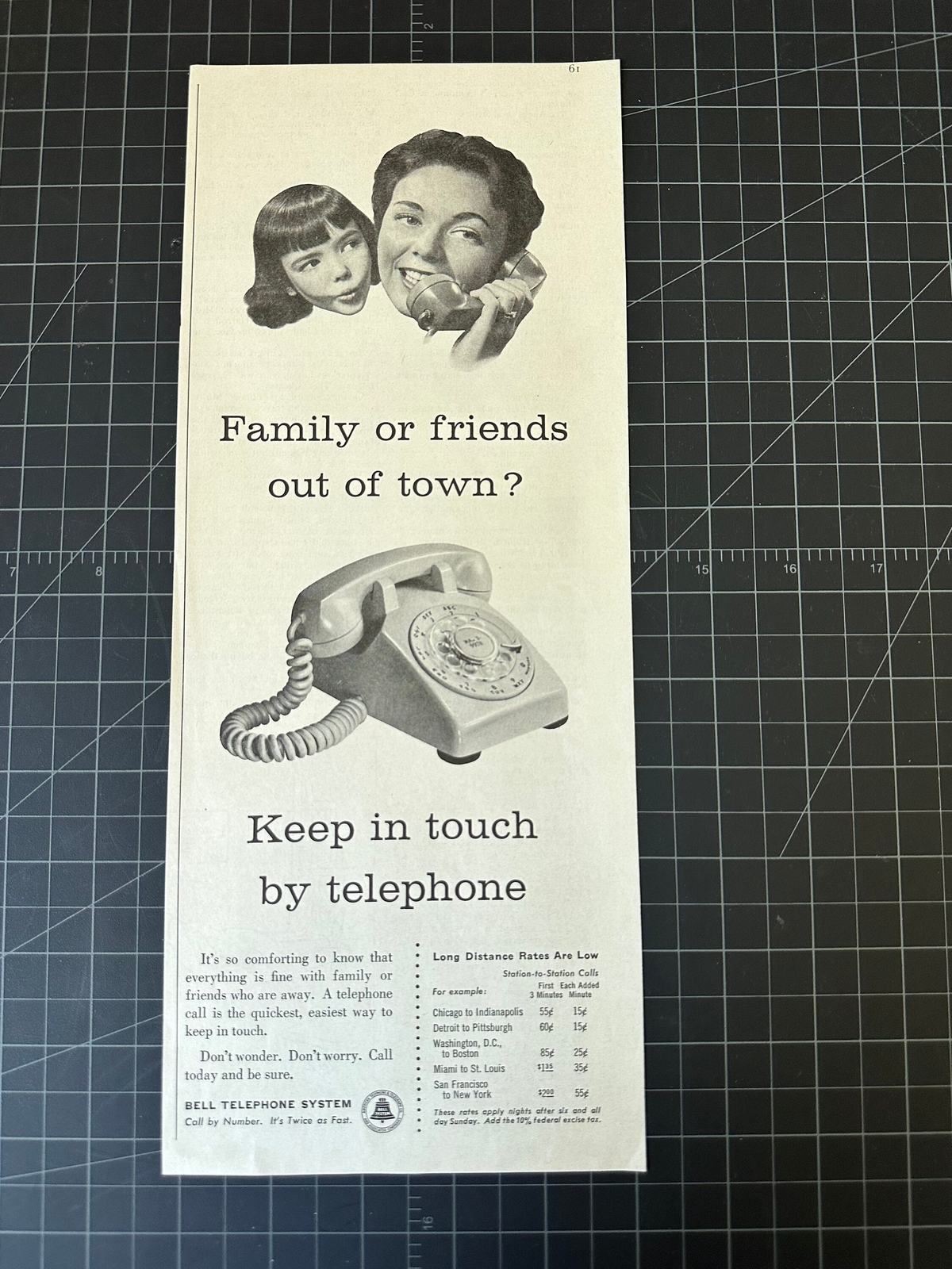 Vintage 1959 Bell Telephone System Print Ad | eBay