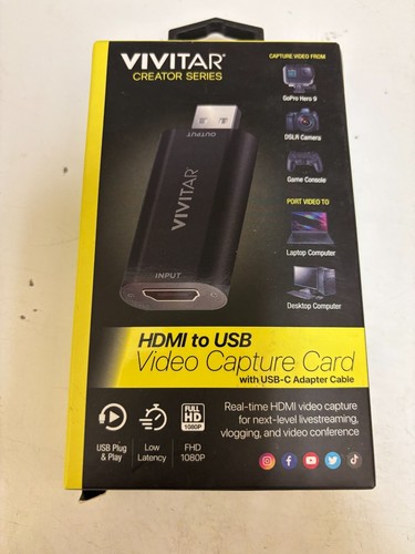 Vivitar HDMI to USB Video Converter USB Capture Real-Time Video Audio ...