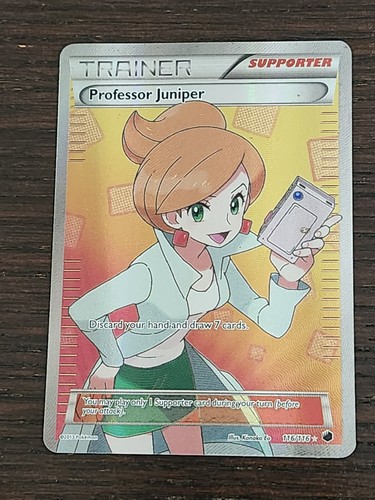 Pokémon TCG Professor Juniper Plasma Freeze 116/116 Holo Full Art Ultra ...