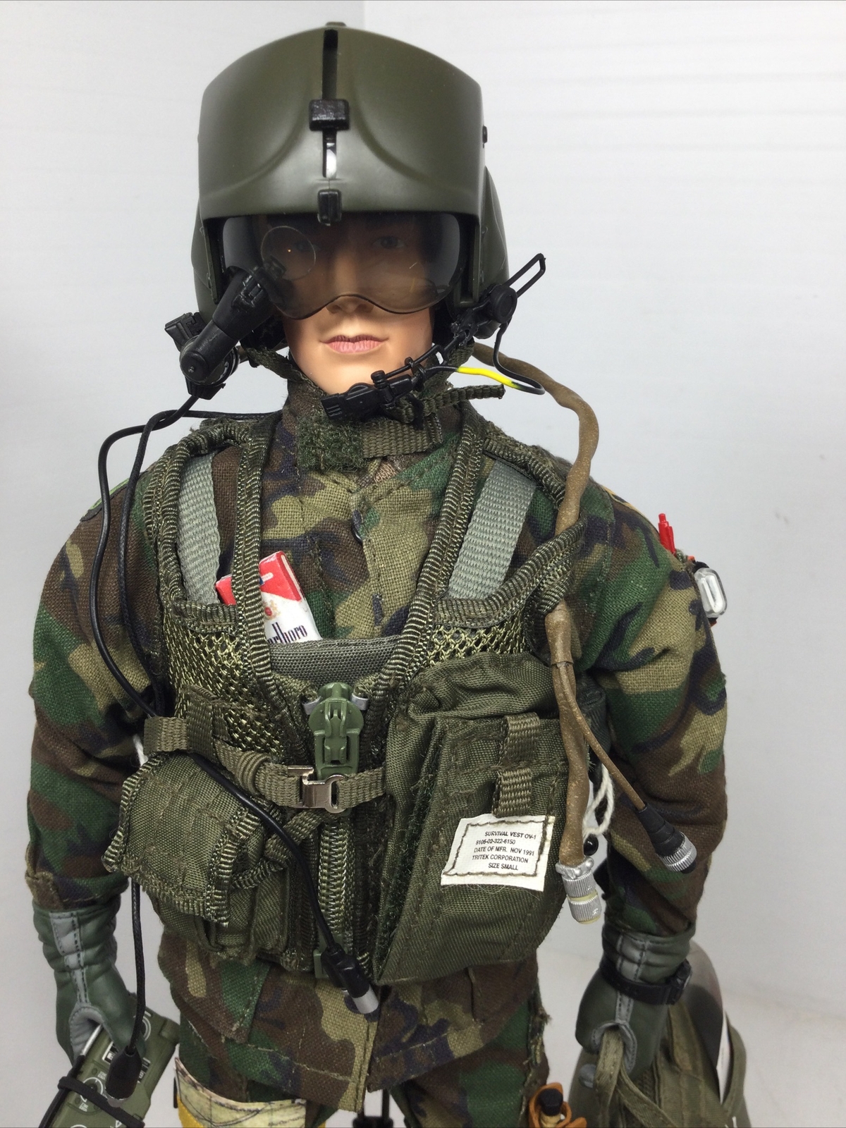 1/6 BBI US ARMY AH-64 APACHE MODERN ATTACK HELICOPTER PILOT +OAK STAND ...