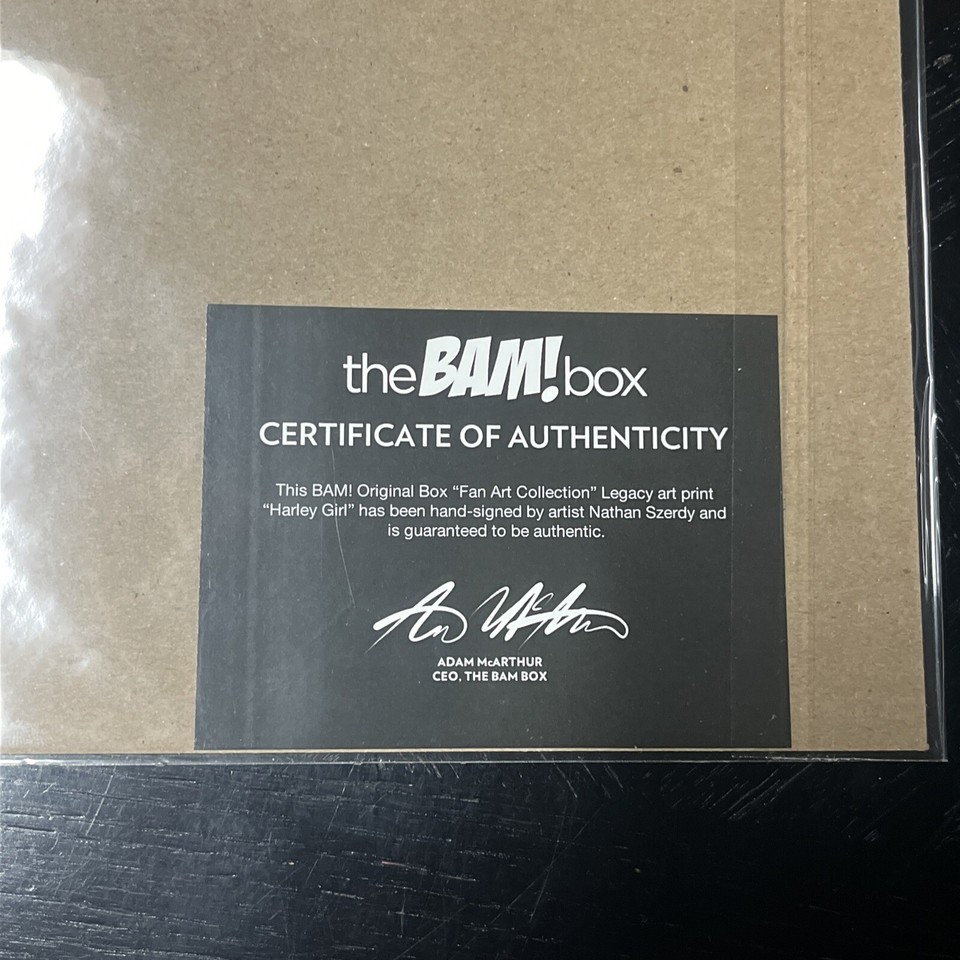 Harley Girl QUINN 8x10 Print SIGNED by Nathan Szerdy - 917 /2000 w COA ...