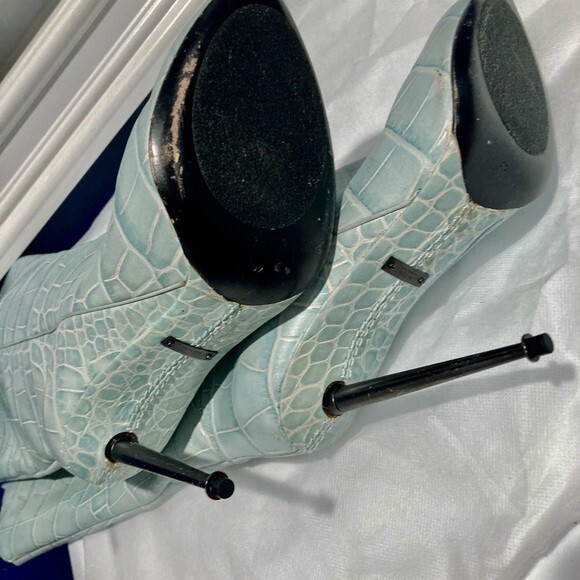 Rare Tom Ford Blue Alligator A/W14 Runway Cowboy Boo… - Gem