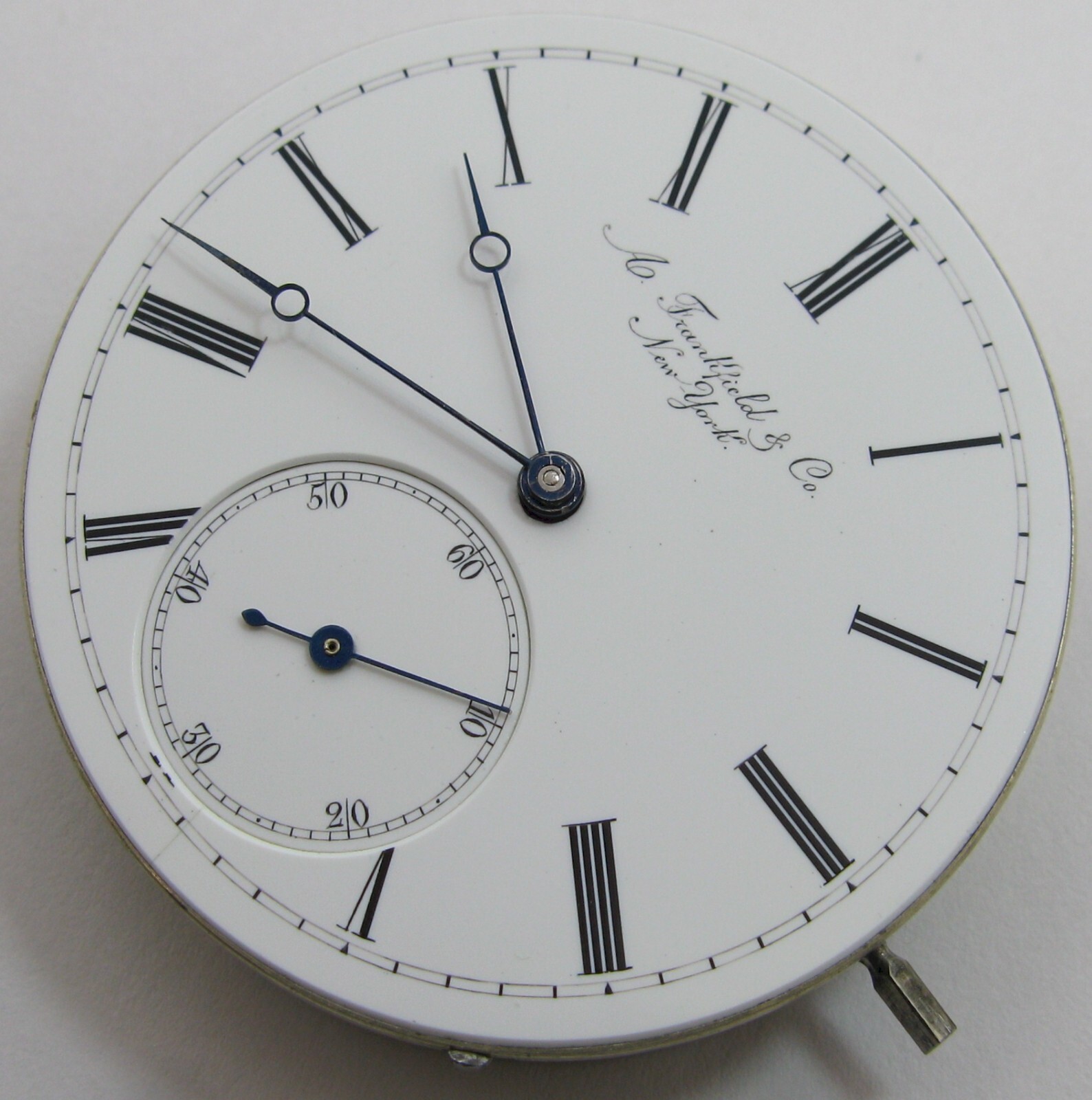 Quality Agassiz Pocket Watch Movement for parts .. HC 43 mm fit Hunting ...