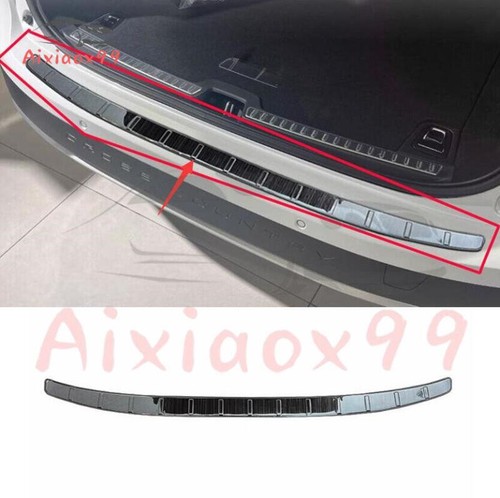 Black titanium Rear Bumper Protector Cover Sill Guard For 2018-2024 ...