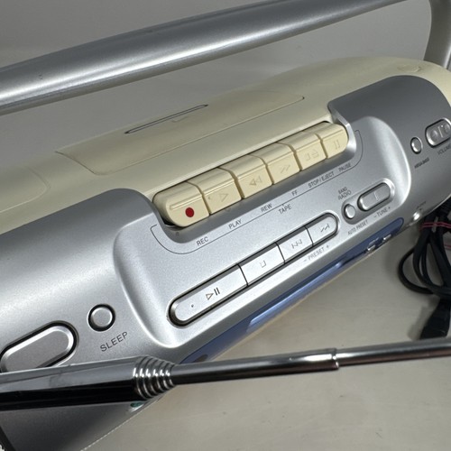 Sony CFD-E100 CD AM/FM Radio Tape Cassette Player Recorder TESTED + NEW ...