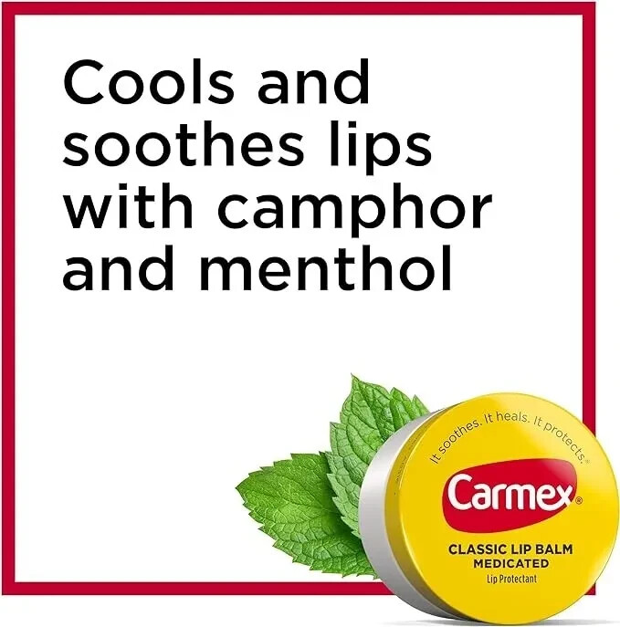 12 Packs Carmex Classic Lip Balm Medicated Original Jar, 0.25 oz | eBay