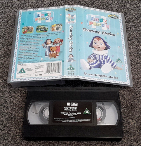 ANDY PANDY CHARMING STORIES CBEEBIES BBC VIDEO PAL VHS VIDEO KIDS ...