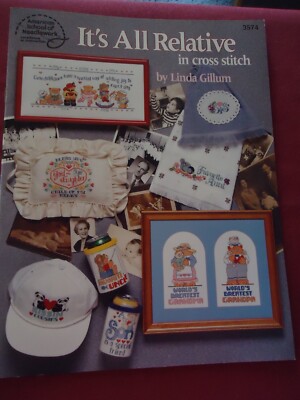 Counted Cross-Stitch Booklet-"It's All Relative" | eBay