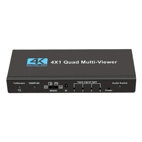 TV Splitter 4-in-1 Digital Seamless Multi-Display Adapter 4K Game Setup ...