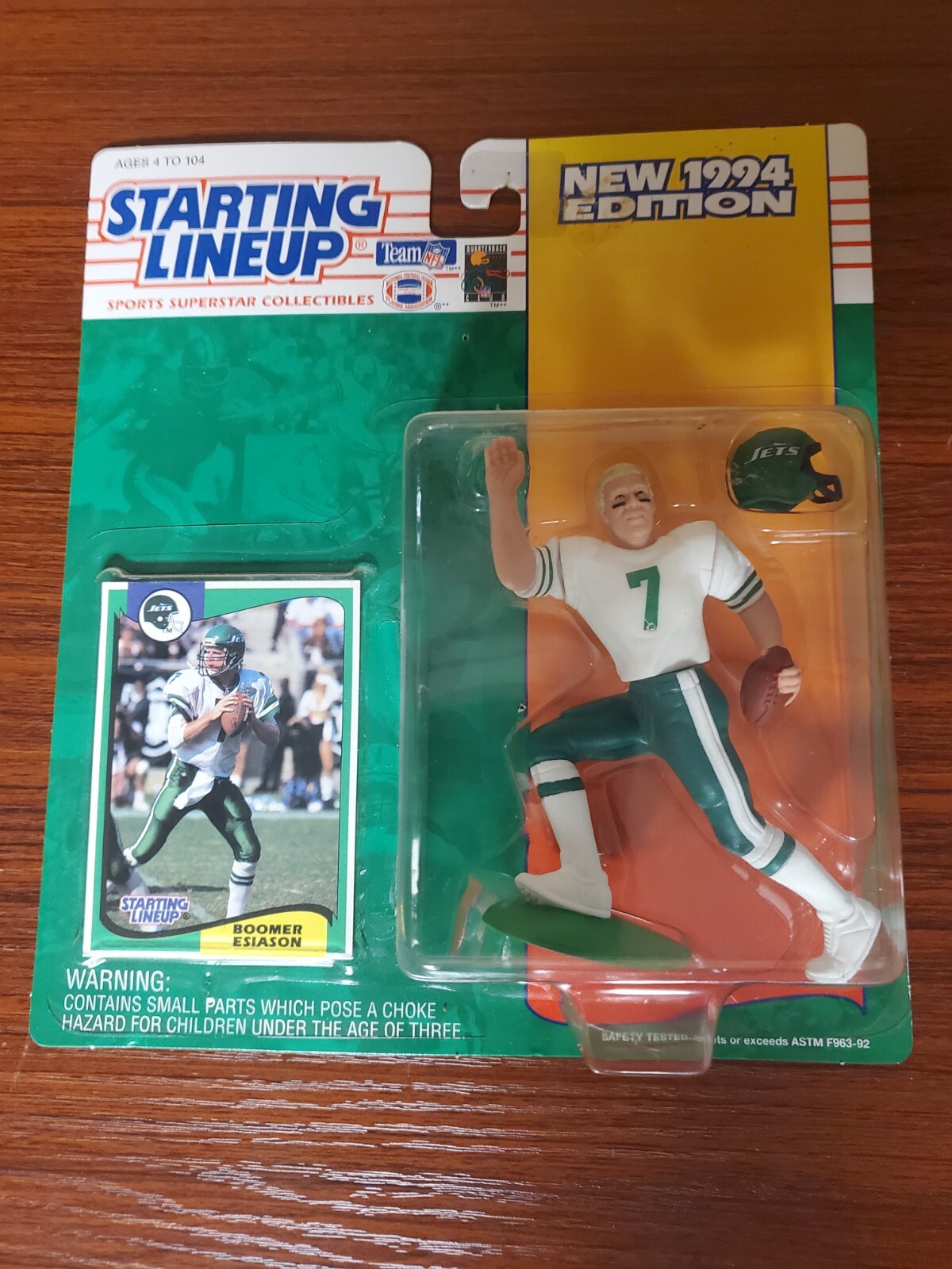 Boomer Esiason 1994 STARTING LINEUP New York Jets NFL Figure Kenner | eBay