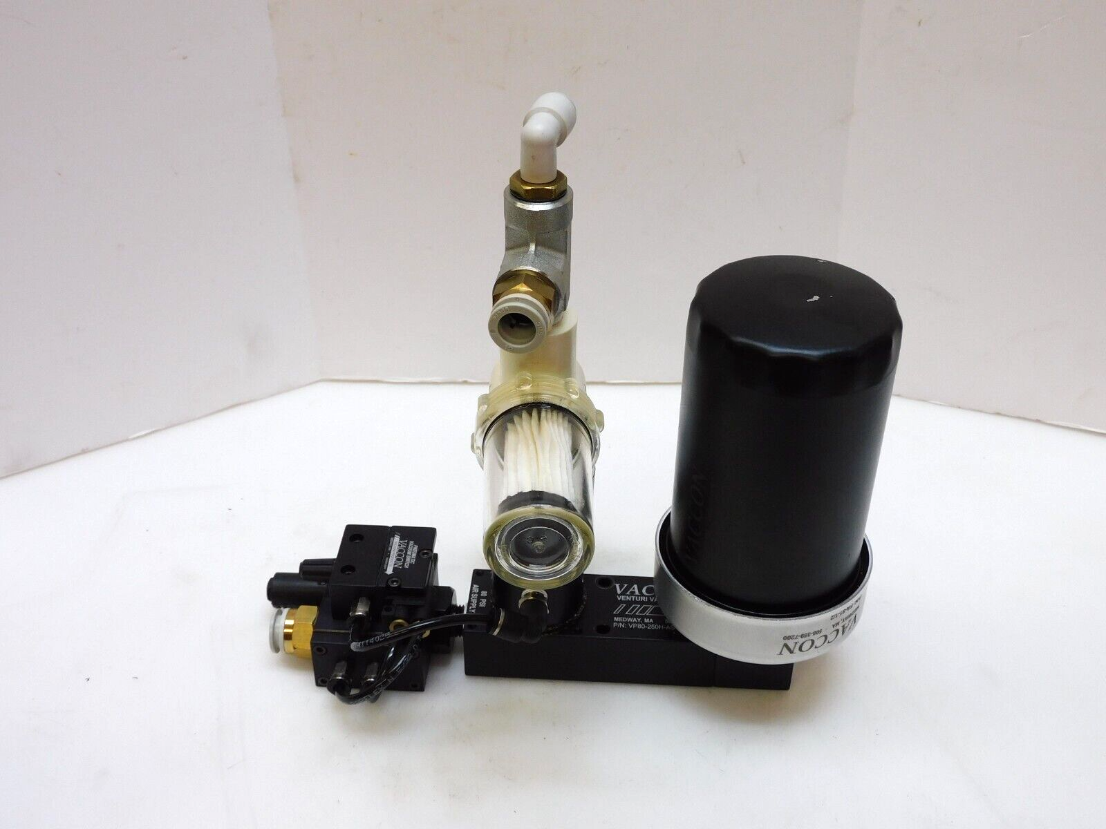 VACCON VENTURI VACUUM PUMP VP80-250H-AS 0 TO -30 HG 0-1 BAR 80PSI | eBay