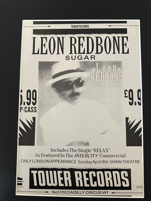 A original 1990 Poster AD for Leon Redbone - Sugar | eBay