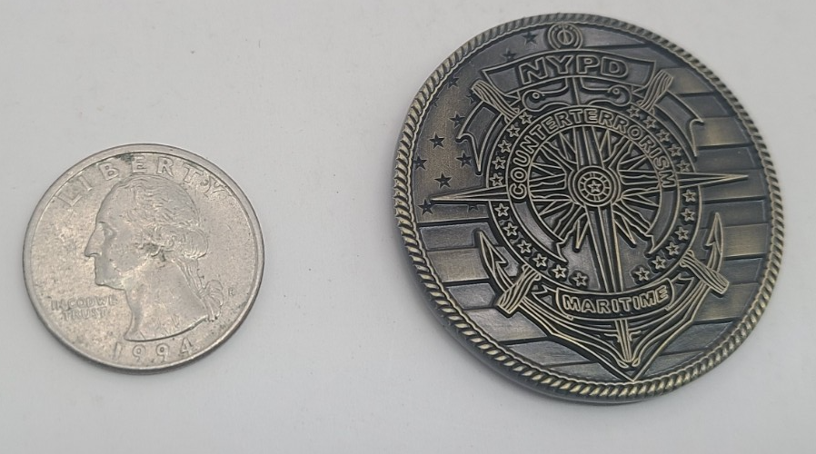 NYPD Counter Terrorism Bureau Maritime Unit Challenge Coin | eBay