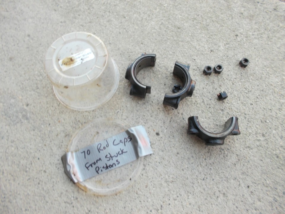 Oliver 70 tractor Original (3) piston rod cap caps & nuts | eBay