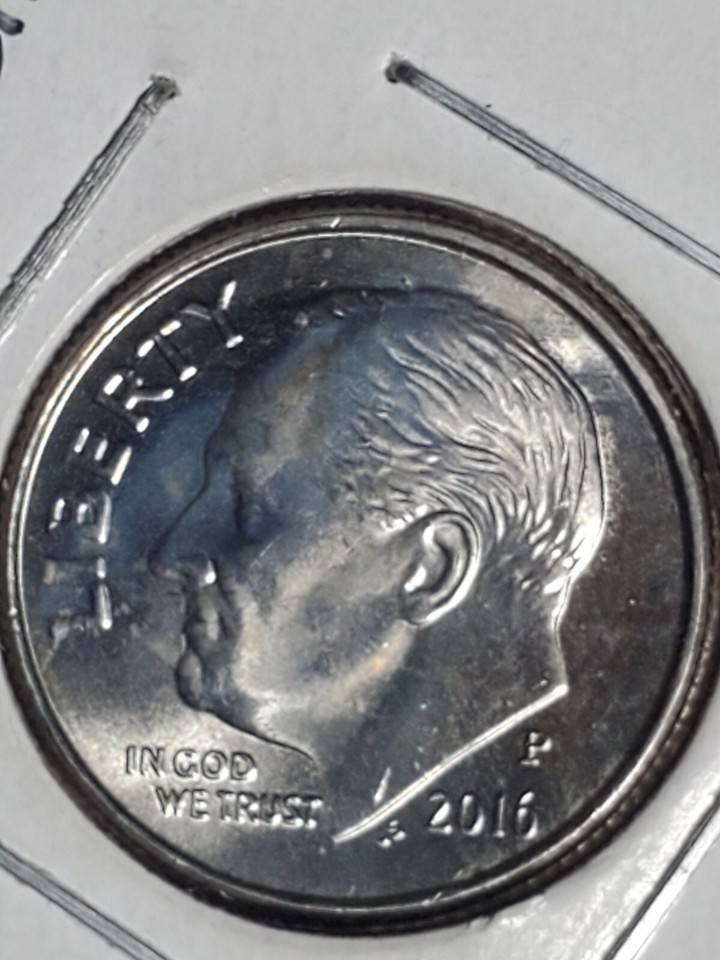 2016-P Roosevelt Dime BU 10 Cent Scalped Dime Error Coin 1 Of 11 Found ...
