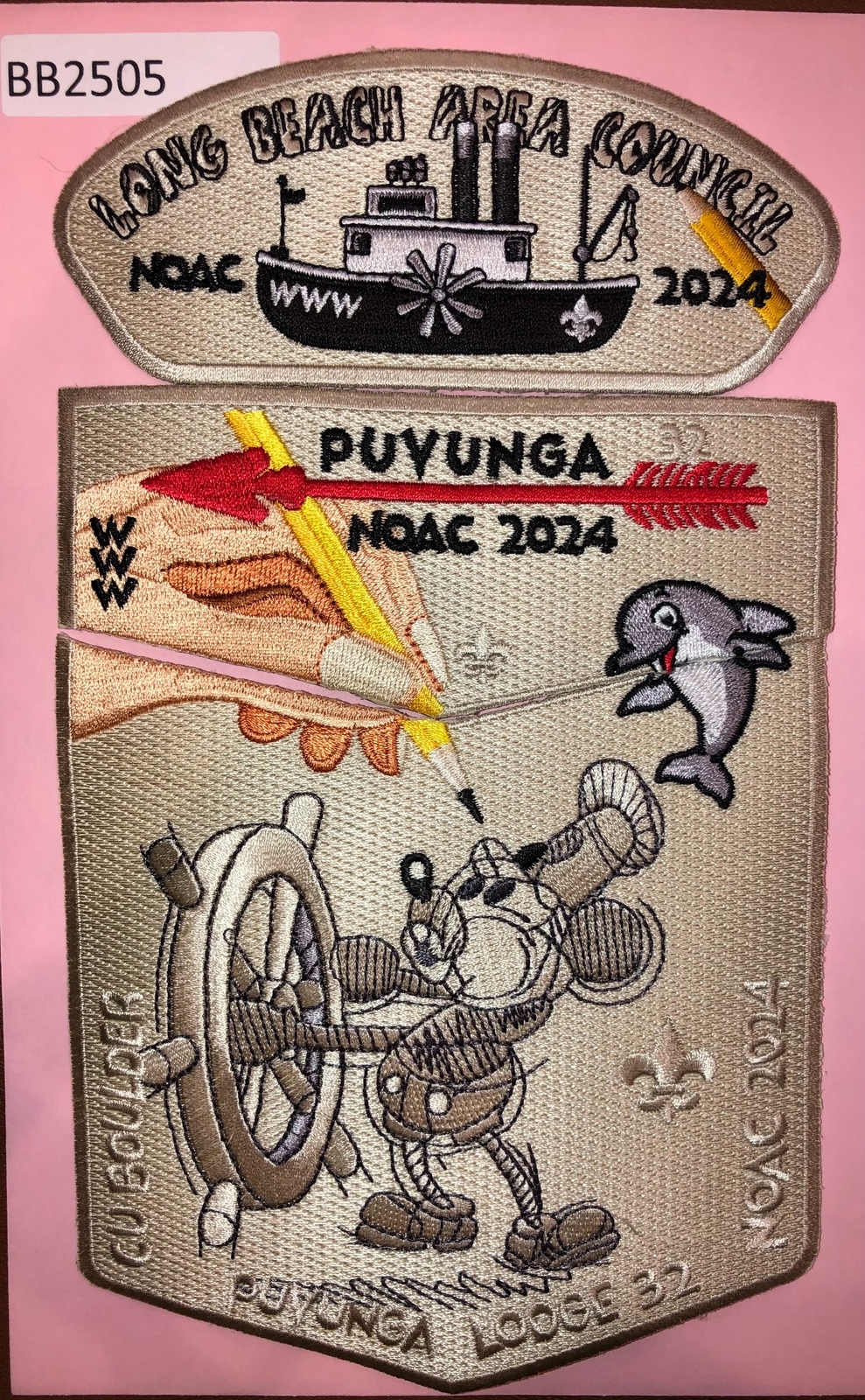 Boy Scout OA Flap Set Puvunga Lodge 32 Long Beach Area Council 2024 ...