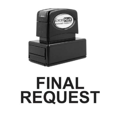 FINAL REQUEST Stamp - Pre-Inked / Black | eBay