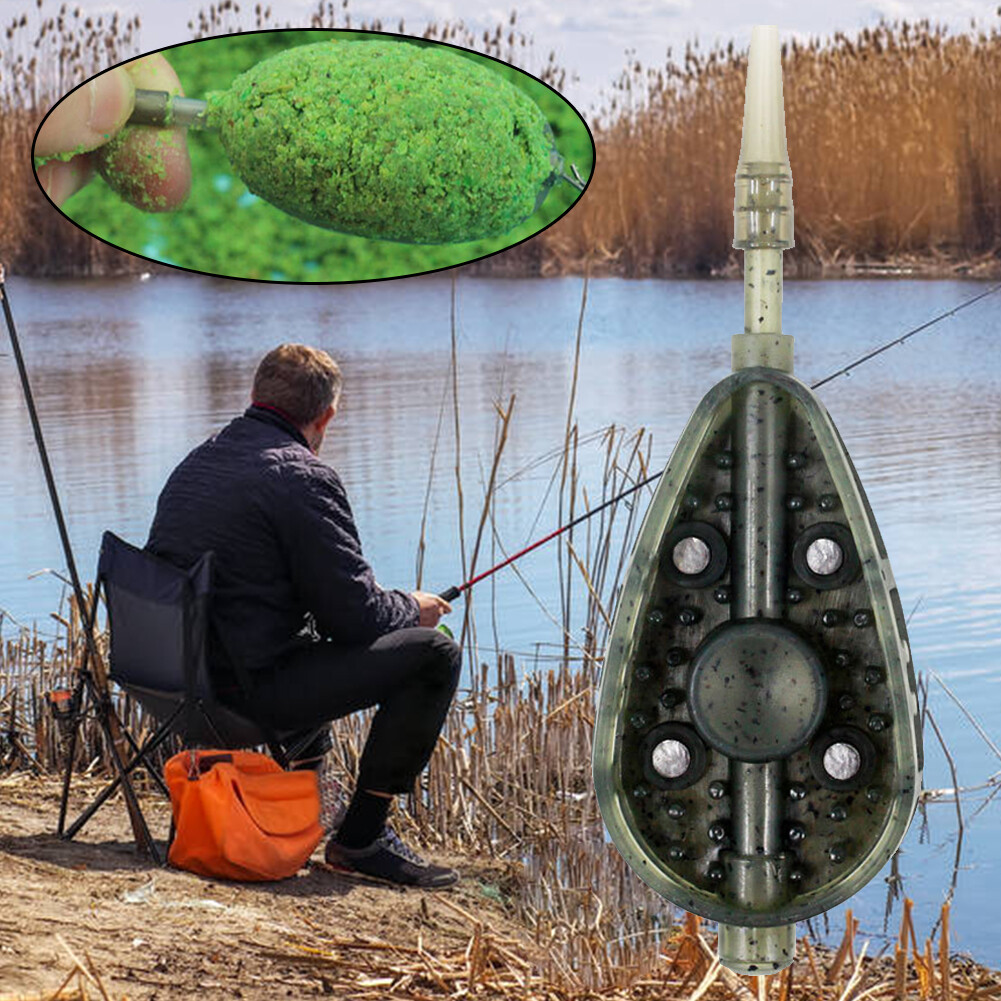 Fishing Lure Inline Method Feeder Portable for Carp Fishing Bait Holder ...