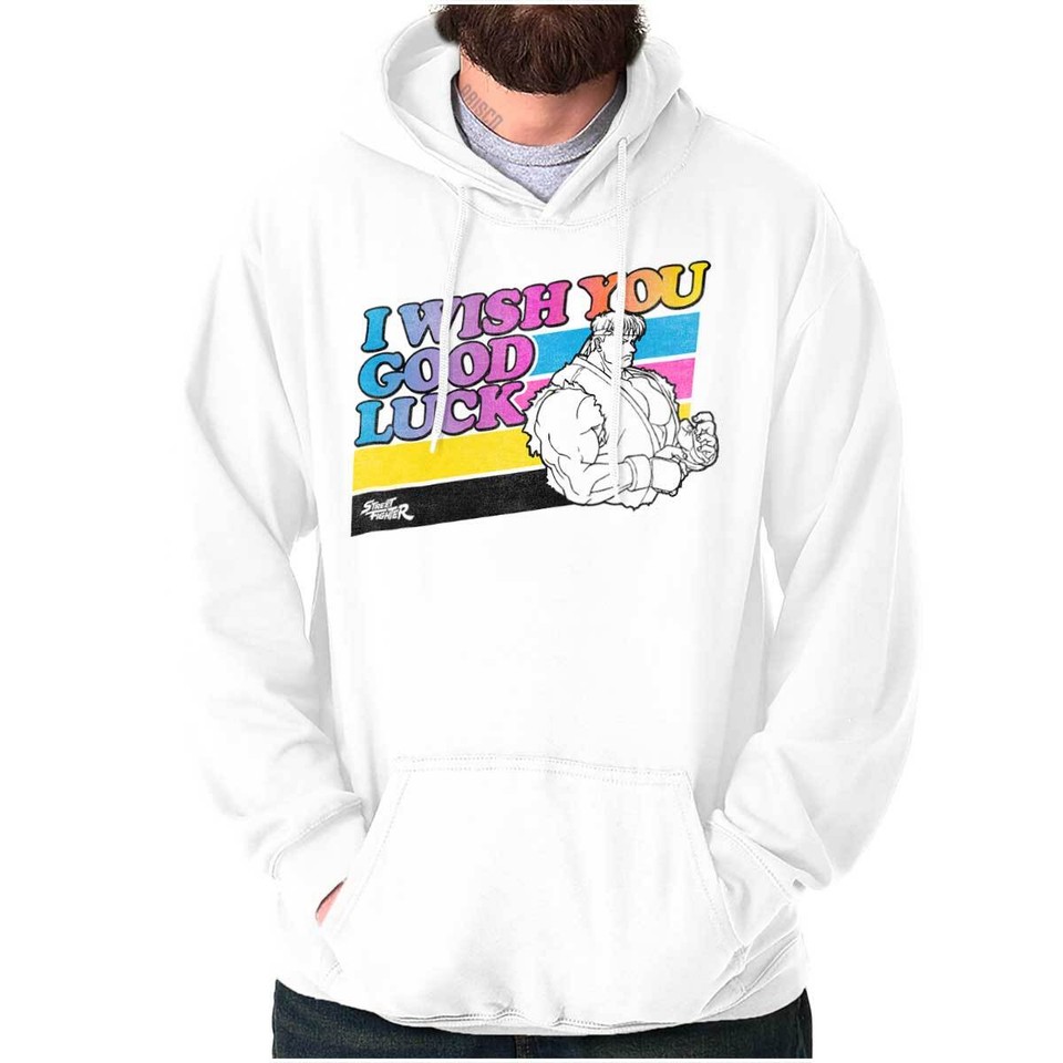 Cool Street Fighter Ryu I Wish You Good Luck Hoodie Hooded Sweatshirt ...