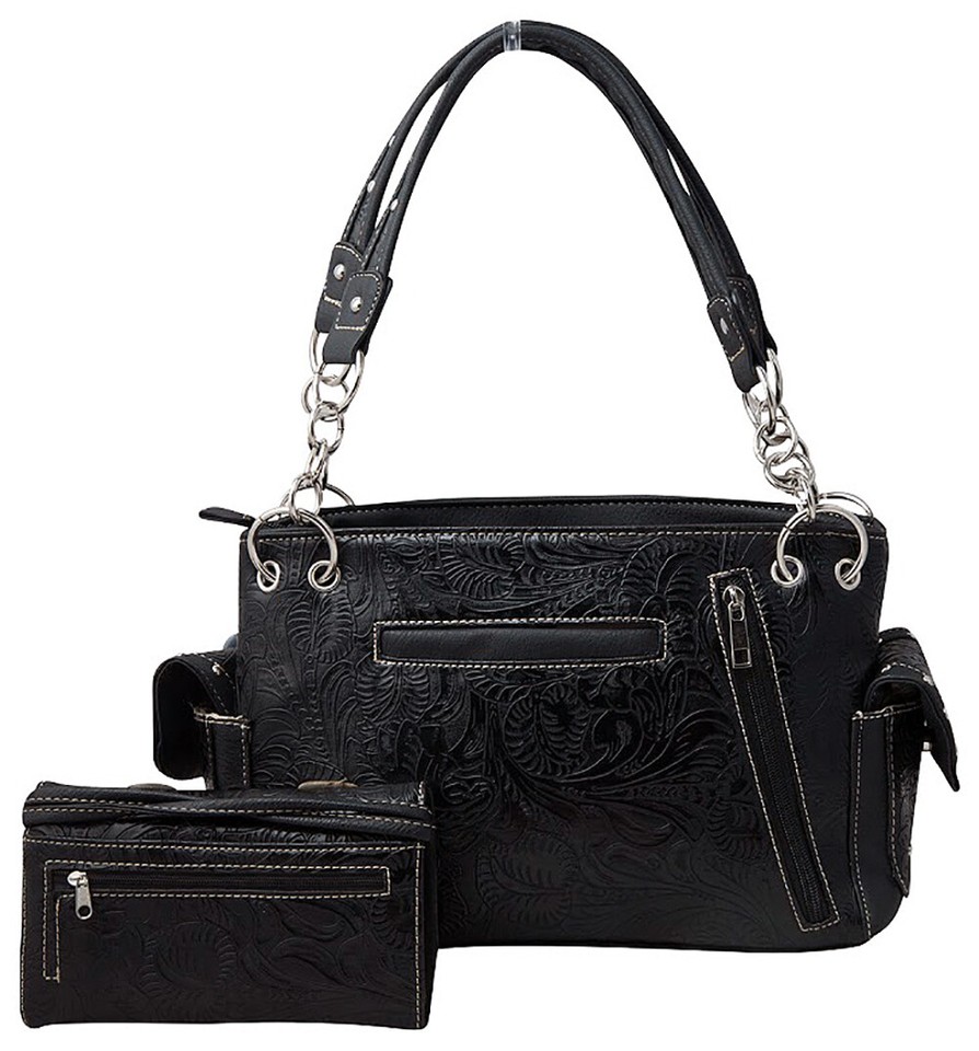 Western Purse For Women Bag Handbag Wallet Set Carry Conceal Cross ...