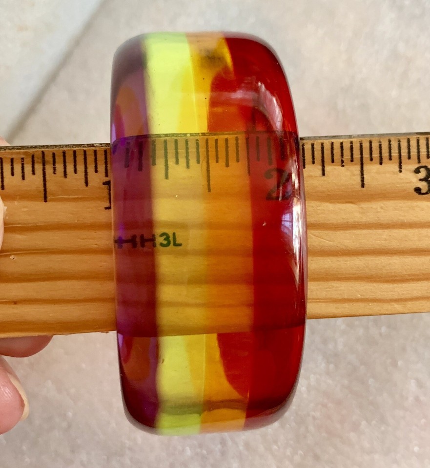 Vintage Lucite Bangle Bracelet Milti-color Bright And Sassy | eBay