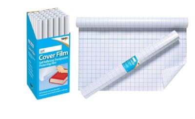 Sticky Back Plastic Clear Self Adhesive Cover Film Exercise Books Clear ...