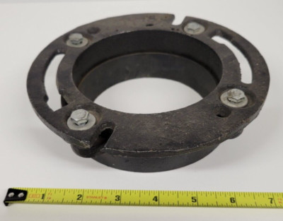 Black Cast Iron Bathroom Plumbing Quick Set Toilet Flange | eBay