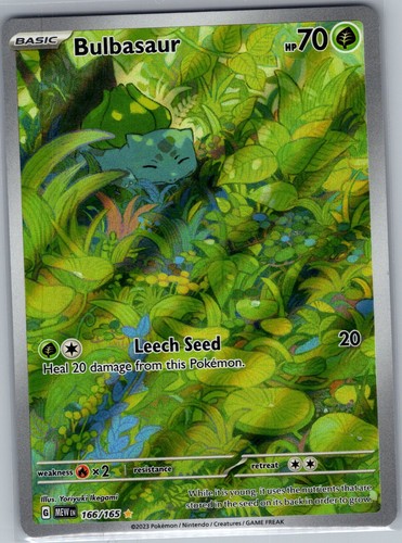 Bulbasaur 166/165 - Scarlet & Violet 151 - Pokemon Card - NM ...
