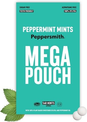 Peppermint Mints - Mega Pouch 560 Mints - Xylitol Sugar Free ...