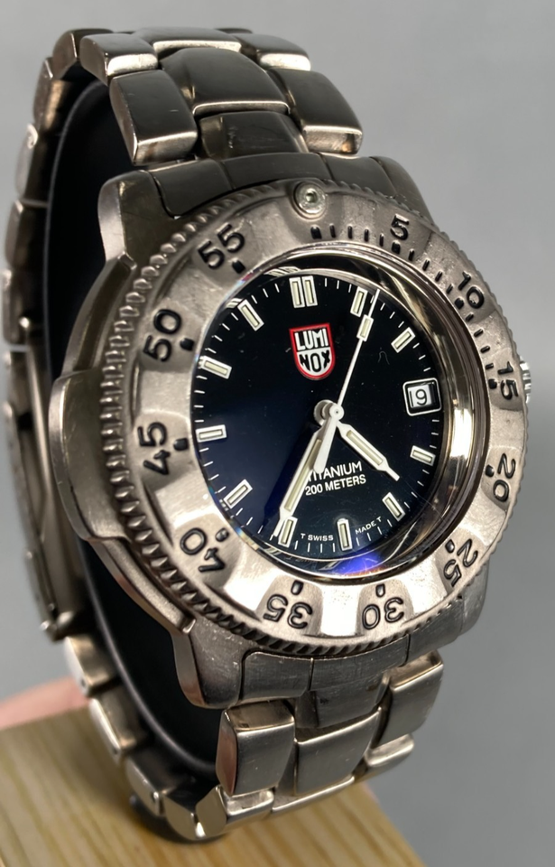 LUMINOX Series 3600 Titanium Watch Black Dial Running | eBay
